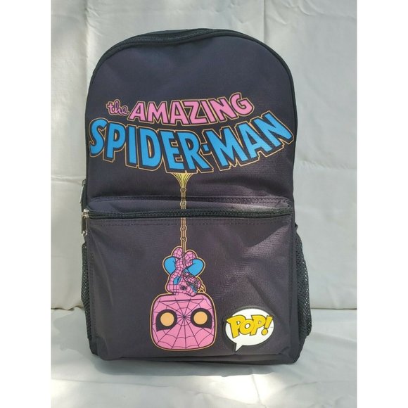 Marvel | Accessories | Funko Pop Marvel Black Light Spiderman Backpack ...